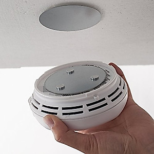 Meiprosafe Magnetic Smoke Detector Installation Tool,Quick and Easy Fastening Ceiling Mounted Kit for Smoke Alarm,No Need Drill 10 Seconds Install Smoke Sensors (5pcs)