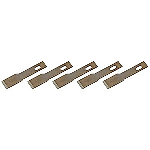 OLFA 8mm Chisel Art Knife Blade Set, 5 Blades (KB4-F/5) - Precision Hobby Craft Knife Replacement Chisel Blade Kit for Plastic, Wood, Film, Fits Most 8mm Art Knives
