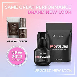 Super Strong Eyelash Extension Glue for Professionals | Strongest Black Lash Adhesive for Long Lasting Semi Permanent Individual Lash Extensions | 1-2s Fastest Drying & up to 7 Weeks Retention