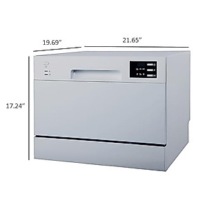 SPT SD-2225DSA Energy Star Countertop Dishwasher with Delay Start & LED – Silver