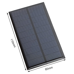 FellDen 5V Micro Solar Panels, 10PCS 5V 200MA Solar Cells Kit Polycrystalline Solar Panels 110mmx60mm / 4.33''x 2.36''