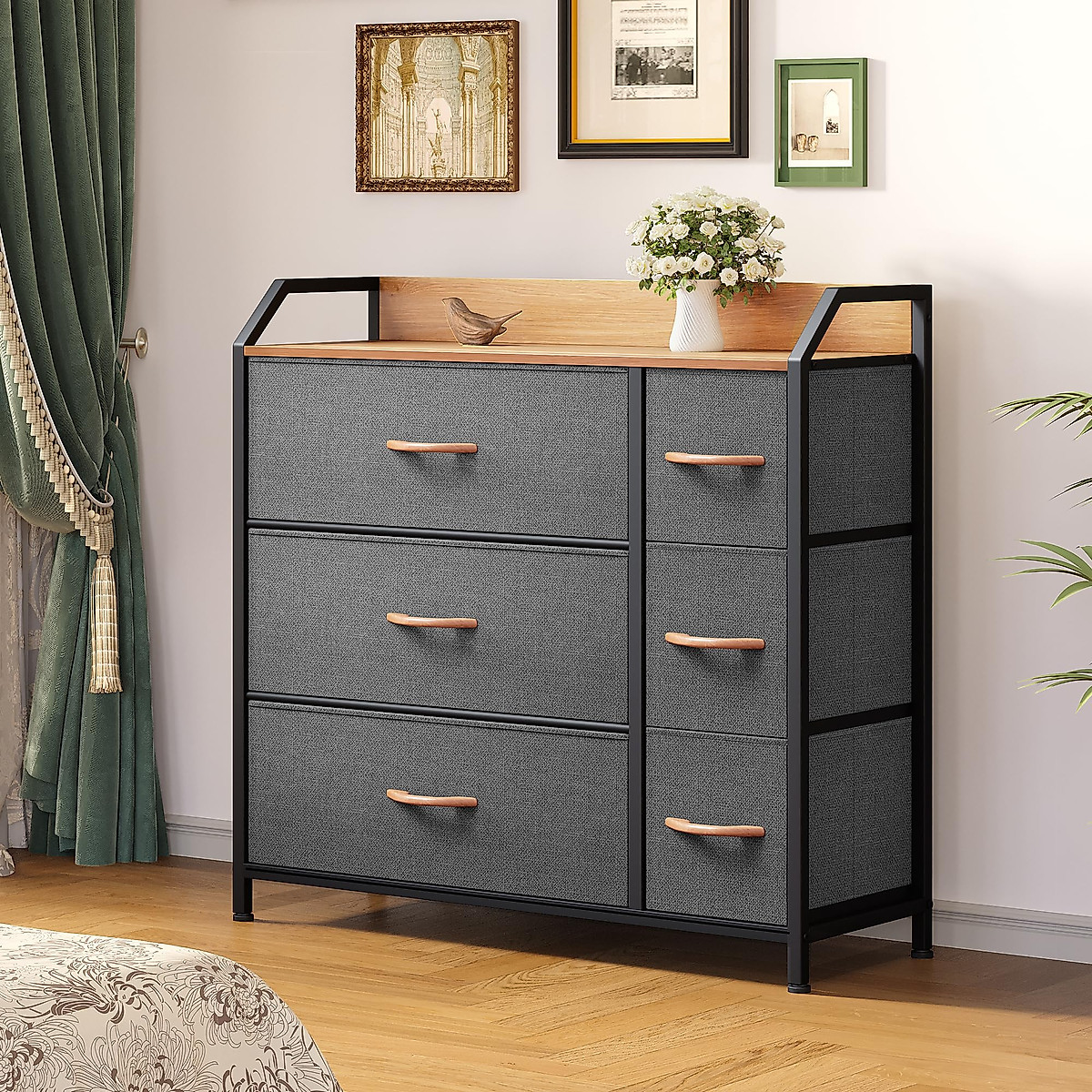 YITAHOME Dresser Drawers, Organizer Unit for Bedroom, Fabric Dresser Storage Tower, Organizer Unit for Bedroom