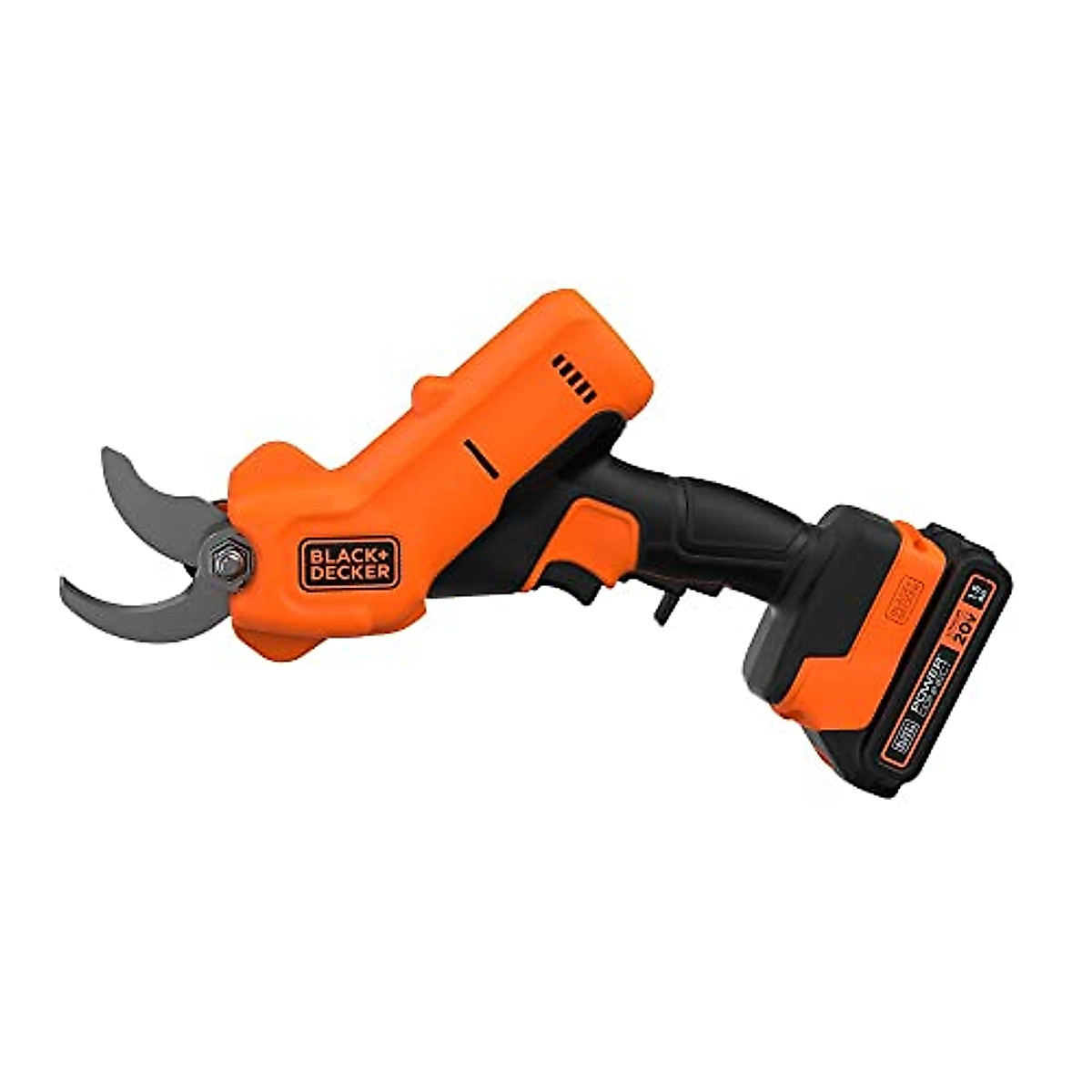BLACK+DECKER 20V MAX* Cordless Pruner Kit, Power Pruning Shears, Battery and Charger Included (BCPR320C1)