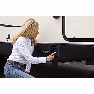 Lippert PSX1 High-Speed RV Power Stabilizer Jack System, No-Switch Assembly, Automatic Adjustment, Heavy-Gauge Powder-Coated Steel Frame, Up to 30" Extension - 337199