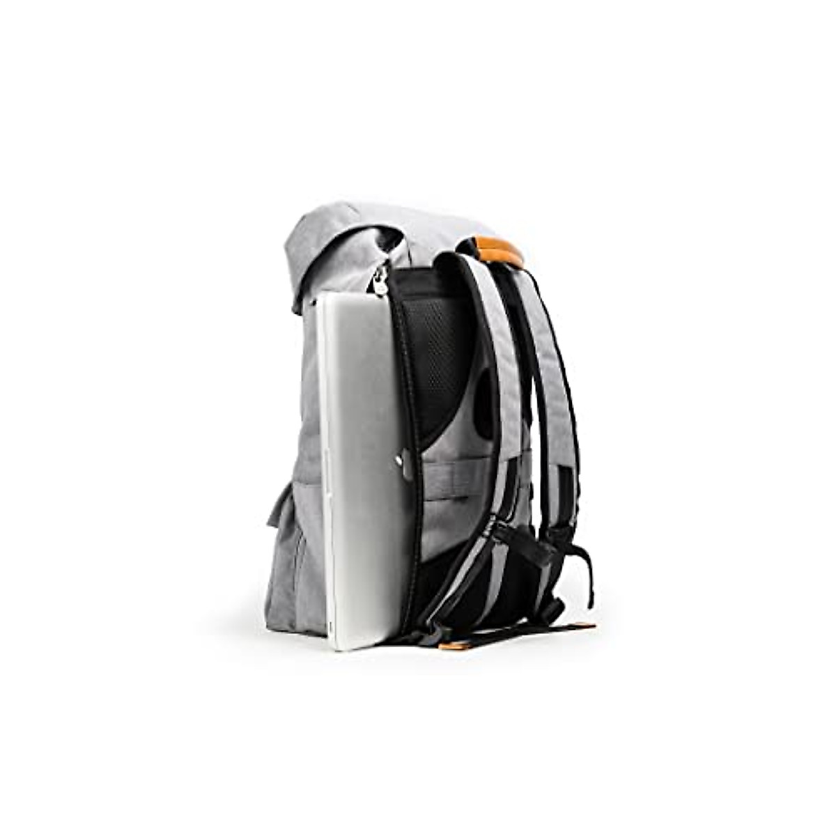 PKG Cambridge (31L) Backpack. 600D Water Resistant Double Layer Construction. 16" Laptop (Light Grey/Tan)