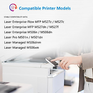 87A Black Toner Cartridge 2-Pack (with Chip) | Replacement for HP87A Black Toner Works with Laser Managed M506xm, Enterprise M506 Series, Pro M501 Series, Flow MFP M527 Series Printer | 87A CF287AD
