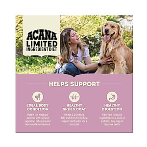 Acana Lamb and Apple Singles Formula Dog Food, 13 Pound Bag