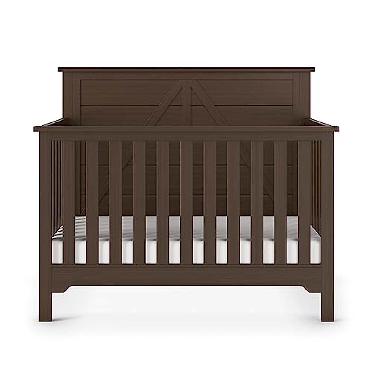 Forever Eclectic Woodland 4-in-1 Convertible Baby Crib, Brushed Truffle