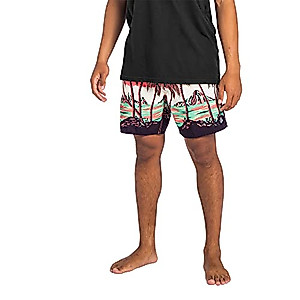 Volcom Men's Standard 17-inch Elastic Waist Surf Swim Trunks, Novelty Living Coral, X-Large