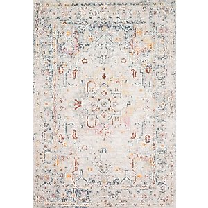 Loloi II Clara Collection CLA-04 Lt Grey/Multi 9'-3'' x 13' Area Rug