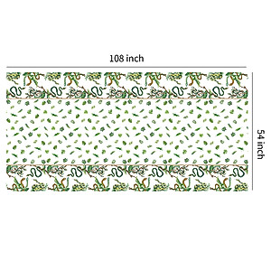 Xenorik Snake Party Tablecloth Decorations - Disposable Reptile Theme Snake Birthday Party Supplies Table Cover, Jungle Swamp Camping Wilderness Snake Theme Party Table Cloth - 3 Pack (54in x 108in)