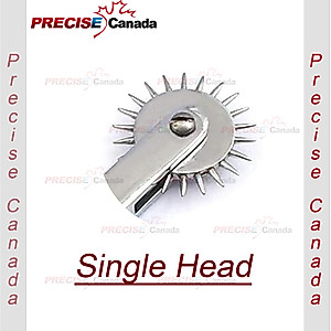 PC Rotating SPUR Purple WARTENBERG Pinwheel Chrome Plated