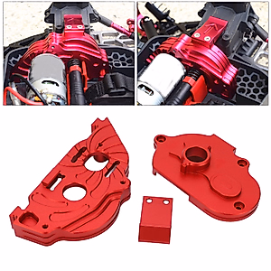 RC , RC Kit Aluminum Box with Screws for ARRMA Granite SENTON 1/10 RC Vehicle (Red)