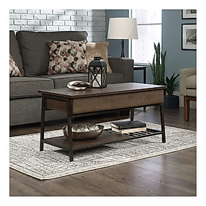 Sauder North Avenue Lift-top Coffee Table, L: 37.01" x W: 17.01" x H: 18.07", Smoked Oak Finish