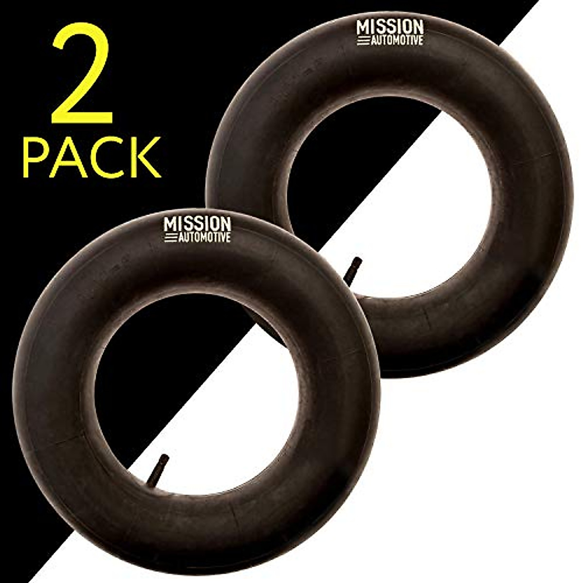 2-Pack of 4.80/4.00-8 " Premium Replacement Tire Inner Tubes - For Wheelbarrows, Lawn Mowers, Hand Trucks, Carts, Trailers and More - Tube for 4.80 4.00-8 / 480/400-8 Wheel - By Mission Automotive