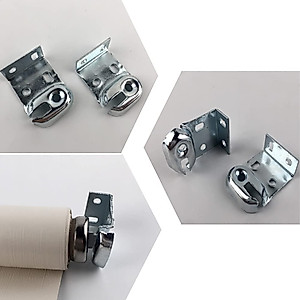 BOOHAO 4 Pairs Universal Replacement Mounting Brackets Roller Blind Repair Kit, Mount Window Shade Brackets, Curtain Roller Blind Accessories