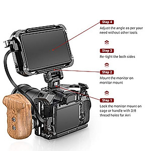 SMALLRIG Monitor Mount EVF Holder Support with Locating Pins for ARRI Standard - 2174