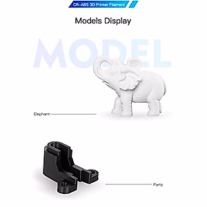 Creality ABS 3D Printer Filament 1.75 mm - Black | 1Kg Spool (2.2 Lbs) | Dimensional Tolerance ±0.03 mm | Fit Most FDM Printers (1 Pcs/Pack)