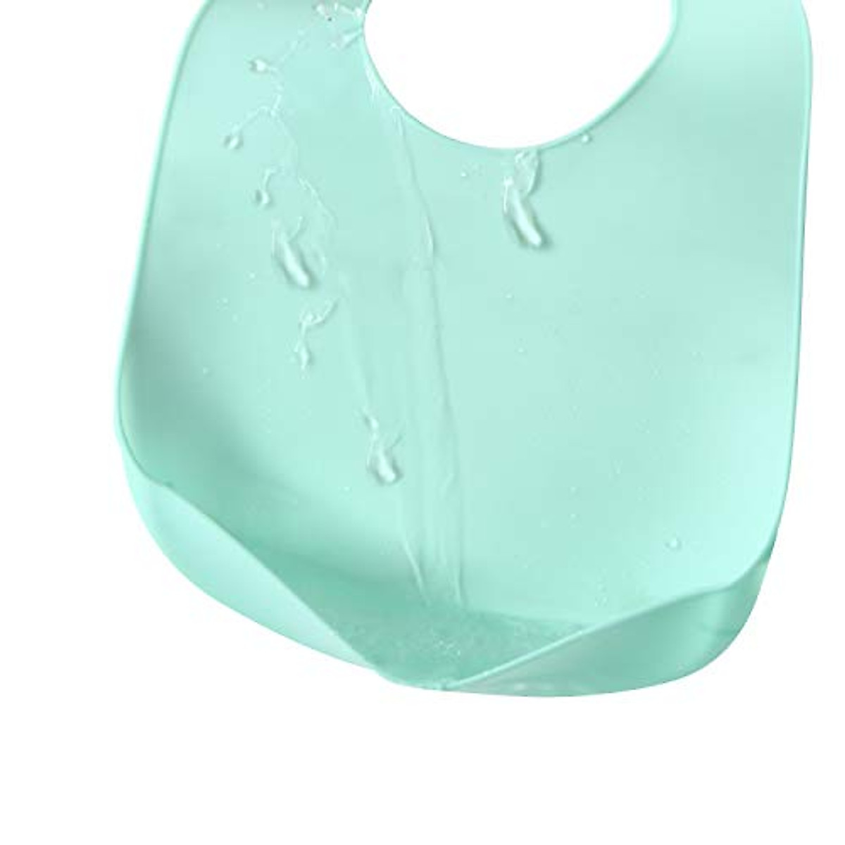 PandaEar Cute Super Thin Light Weight Unisex Silicone Baby Bibs Waterproof (Blue/Purple/Grey)