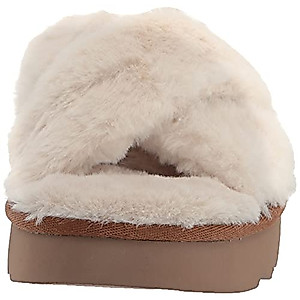 Koolaburra by UGG Women's Fuzz It Sandal, Natural, Size 11