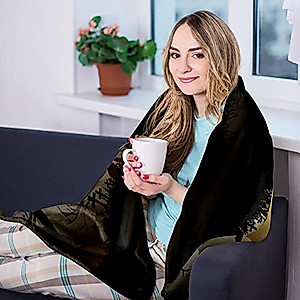 Creepy Halloween Prints Soft Warm Cozy Blanket Throw for Bed Couch Sofa Picnic Camping Beach, 150×100cm