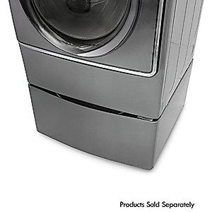 Kenmore Elite 51043 29" Wide Laundry Pedestal with Storage Drawer in Metallic silver