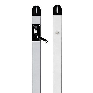 Dominator In Ground Pickleball System - Includes Two Heavy Duty Square Pickleball Posts with Net and Sleeves - Aluminum, Rust Free, and Follows USAPA Standards