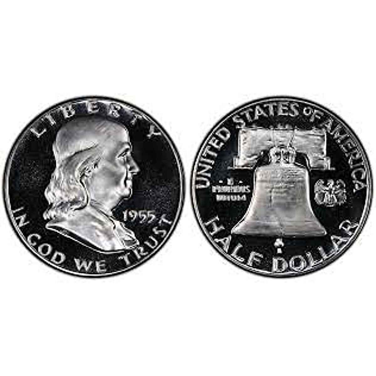 1955 Franklin Silver Proof Half Dollar Ungraded