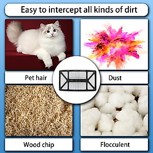 Aolleteau Filter Compatible with Bissell Vacuum 1790, 1792, Pet Vacuum 1793, 2488, 2486, 2487, 2492, 2490, 2489, 24899, 2491, 2494, 1307, 1309 (1 Pack Post-Motor Filter and 1 Pack Style 7/9/10 Belt)