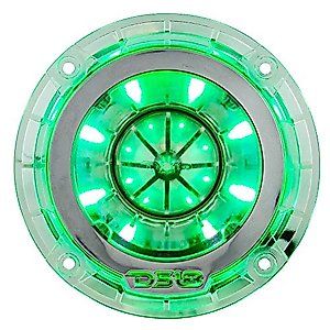 DS18 PRO-TW4L RGB Super Tweeter - 1.75", Polycarbonate Frame and Titanium Diaphragm, 560W Max, 280W RMS, 4 Ohms, Built in Crossover - PRO Tweeters are The Best in The Pro Audio Market (1 Speaker)