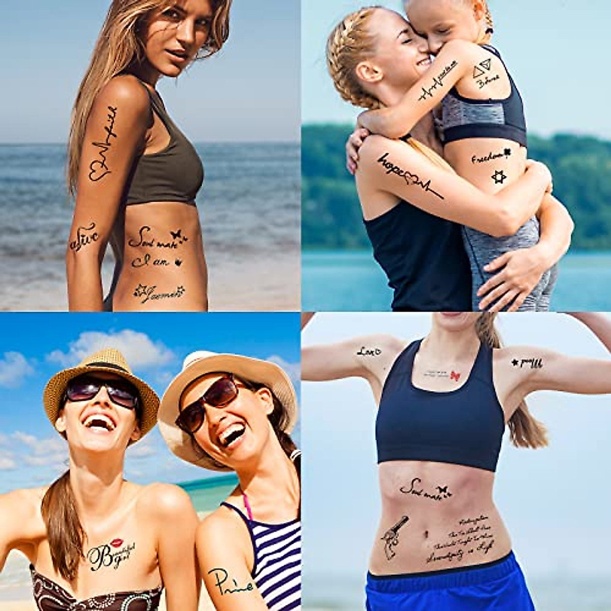 30 Sheets Butterfly Tattoos for Kids Womens - 110 Pcs 3D Tattoos, Colorful Body Art Temporary Tattoos, Butterfly Party Favors