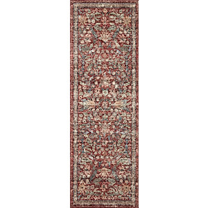 Loloi Rifle Paper Co. x Courtyard Crimson 5'-0" x 7'-6" Area Rug