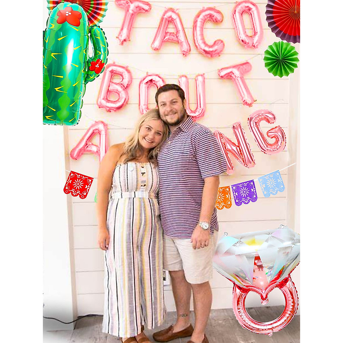 JeVenis Taco bout a Wedding Banner Decoration Taco bout Love Wedding Shower Decoration Taco bout a Wedding Backdrop Mexican Wedding Bridal Shower Decoration