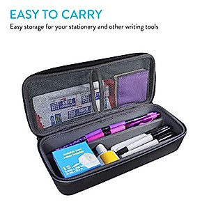 TUDIA EVA Empty Carrying Hard Storage Case Organiser for Writing Stationery Tools/Pens/Pencils/Markers with Hand Carry Handle [CASE ONLY]
