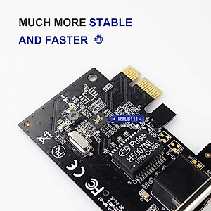 EDUP Gigabit Ethernet PCI Express PCI-E Network Card 10/100/1000Mbps RJ45 LAN Adapter Converter for Desktop PC, Model Number: EDUP-EP-9602