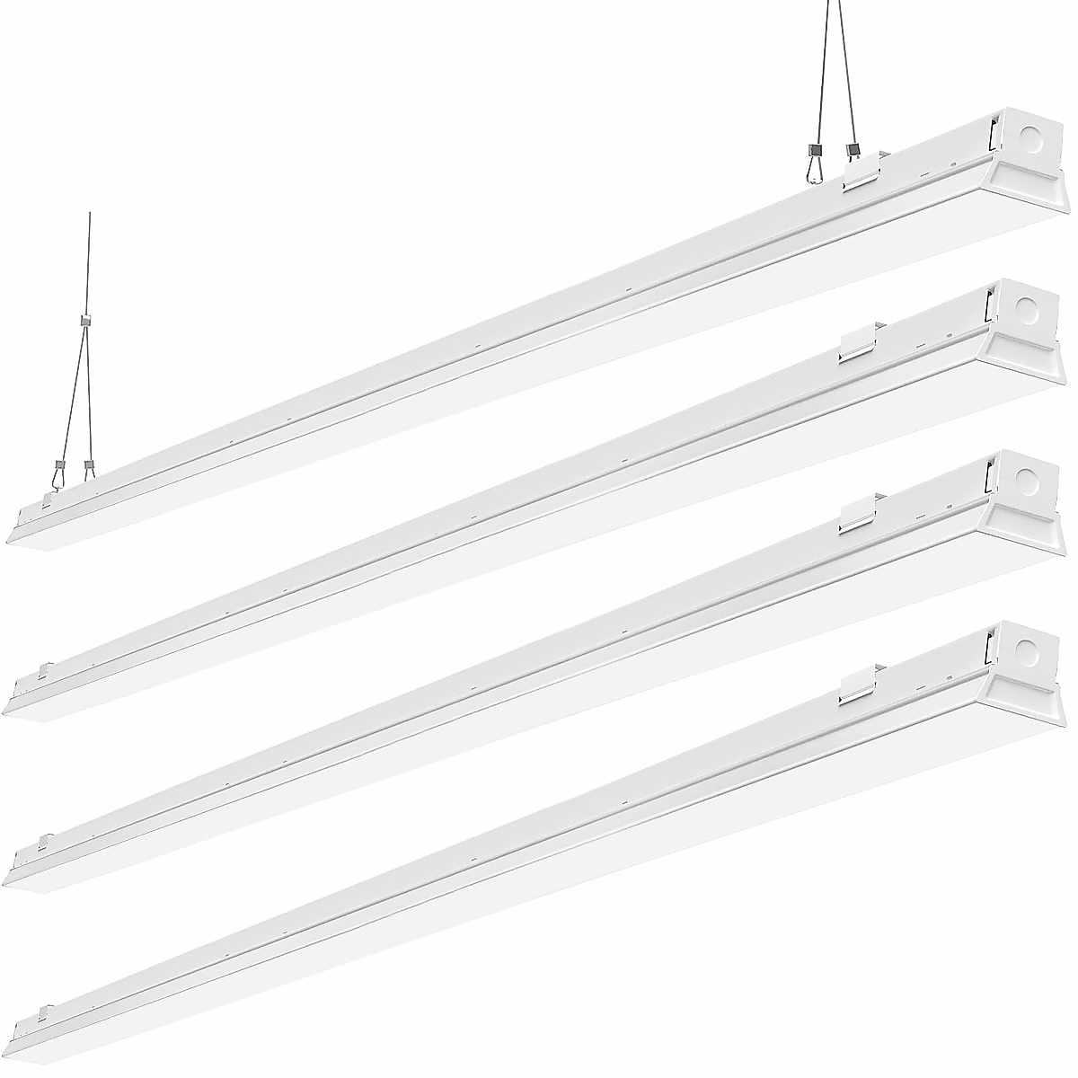 ANTLUX 8FT LED Shop Light Fixture, 110W LED Strip Light, 12200 LM, 5000K, 8 Foot LED Linear Lights, Linkable led Lighting for Garage Warehouse Workshop, Fluorescent Tube Replacement, 4 Pack