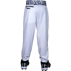 Rawlings REMIX | T-Ball & Youth Baseball & Softball | Game/Practice Pants | White/Black | X-Small