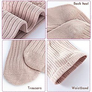 ACTLATI 2-8T Girls Tights Toddler Knit Cotton Leggings 3 Pairs of Baby Girl Stockings Girls Winter Pantyhose Pants
