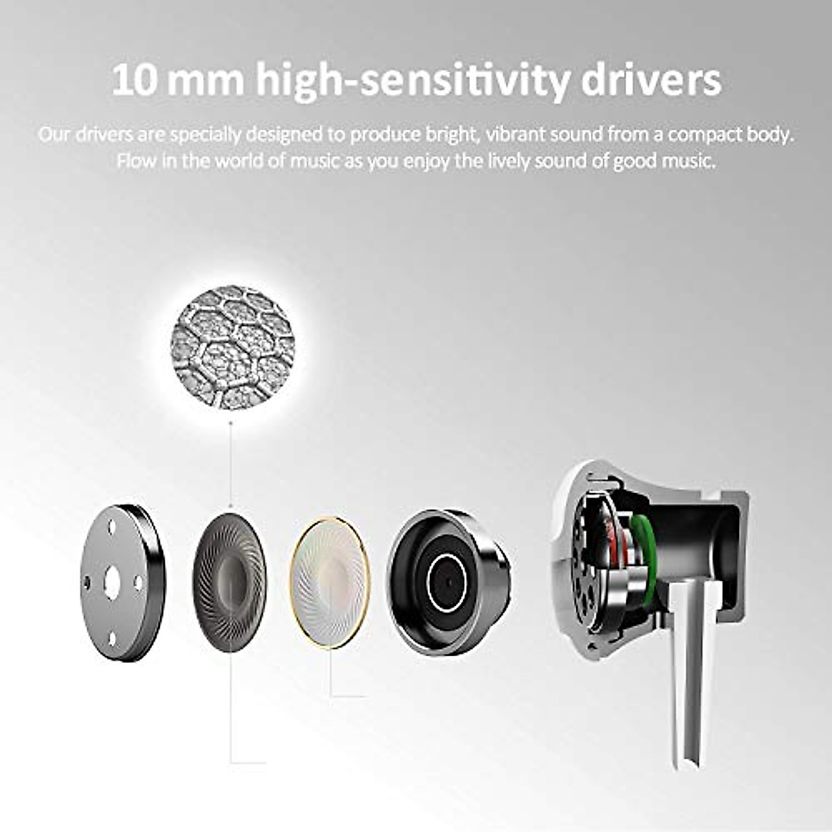 Type C Headphones, USB Type C Earphones Stereo Music Earbuds with Microphone and Volume Control for Huawei P30/Pro, P20/Pro, Mate 20/Pro/X/RS, Mate 10/Pro/RS Phone