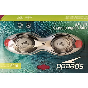 Speedo Kids Scuba Giggles Tie Dye Goggles - White / Clear