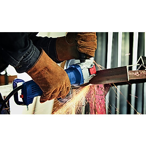 Bosch GWX13-50VSP 5 In. X-LOCK Variable-Speed Angle Grinder with Paddle Switch with Bosch MGX0500 5 In. X-LOCK Backing Pad with X-LOCK Clip - Medium Hardness