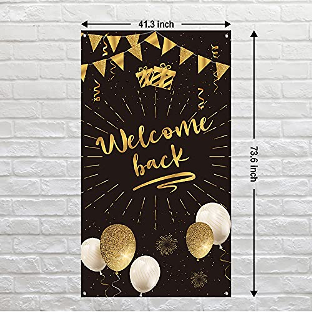 INNORU Welcome Back Door Banner – Large Party Decor & Photo Backdrop