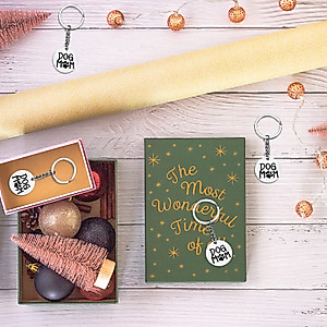 Dog Mom Keychain for Women Mother’s Day Gift Keychain Funny Dog Tag Pendent Mother Keychain from Daughter Son for Birthday Christmas Mother’s Day Thanksgiving Gift