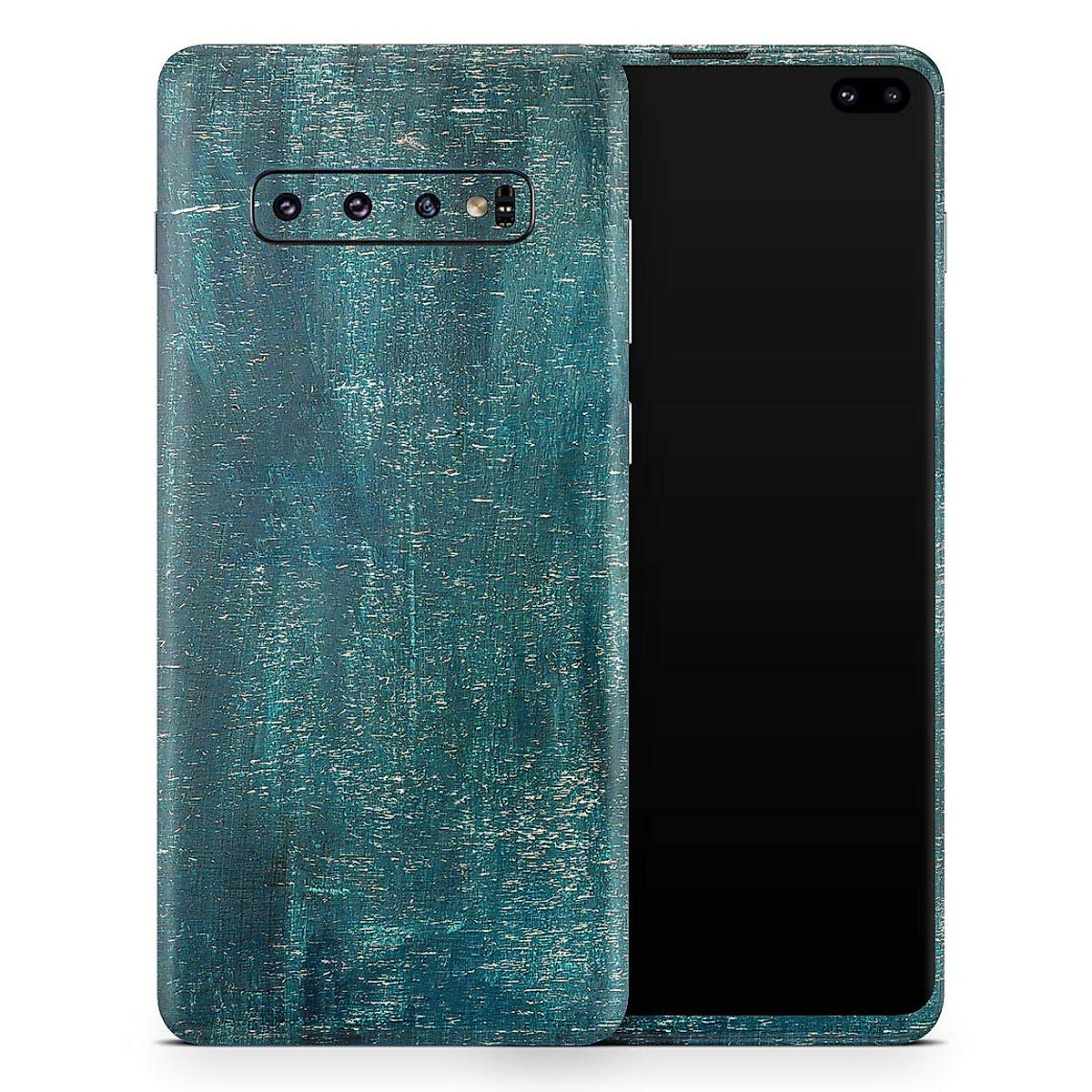 DesignSkinz Aged Green Paint Surface Protective Vinyl Decal Wrap Skin Cover Compatible with The Samsung Galaxy S20 (Screen Trim & Back Glass Skin)