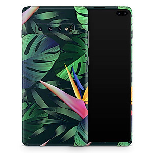 DesignSkinz Tropical Summer Jungle v2 Protective Vinyl Decal Wrap Skin Cover Compatible with The Samsung Galaxy S20 (Screen Trim & Back Glass Skin)