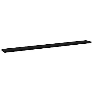 Natulvd 39.4"x3.9"x0.6" Bookshelf Boards, Chipboard Replacement Display Panels, Partition Unit Board, Replace Plank for Bookcase Wall Shelf Closet - Black - 4 pcs
