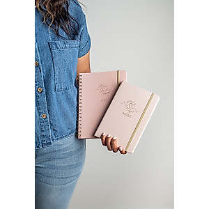 Southworth Medium Case Bound Journal, 5.5" x 8.25", Cashmere Sweet Heart Design, Premium 28 lb/105 gsm Paper, 160 Lined Sheets (91274)