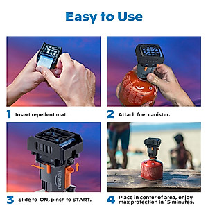 Thermacell Mosquito Backpacker Repeller, Gen 2.0 with 16 Hours of Repellent; 15 Foot Zone of Mosquito Protection; Long Lasting, Bug Spray Alternative, Scent Free