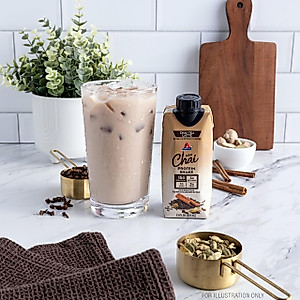 Atkins Chai Tea Latte Protein Shake, 15g Protein, Low Glycemic, 3g Net Carb, 1g Sugar, Keto Friendly