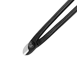 KAKURI Bonsai Wire Cutter 6.3" (160 mm) Professional Bonsai Tool, Japanese Carbon Steel, Black, Made in JAPAN